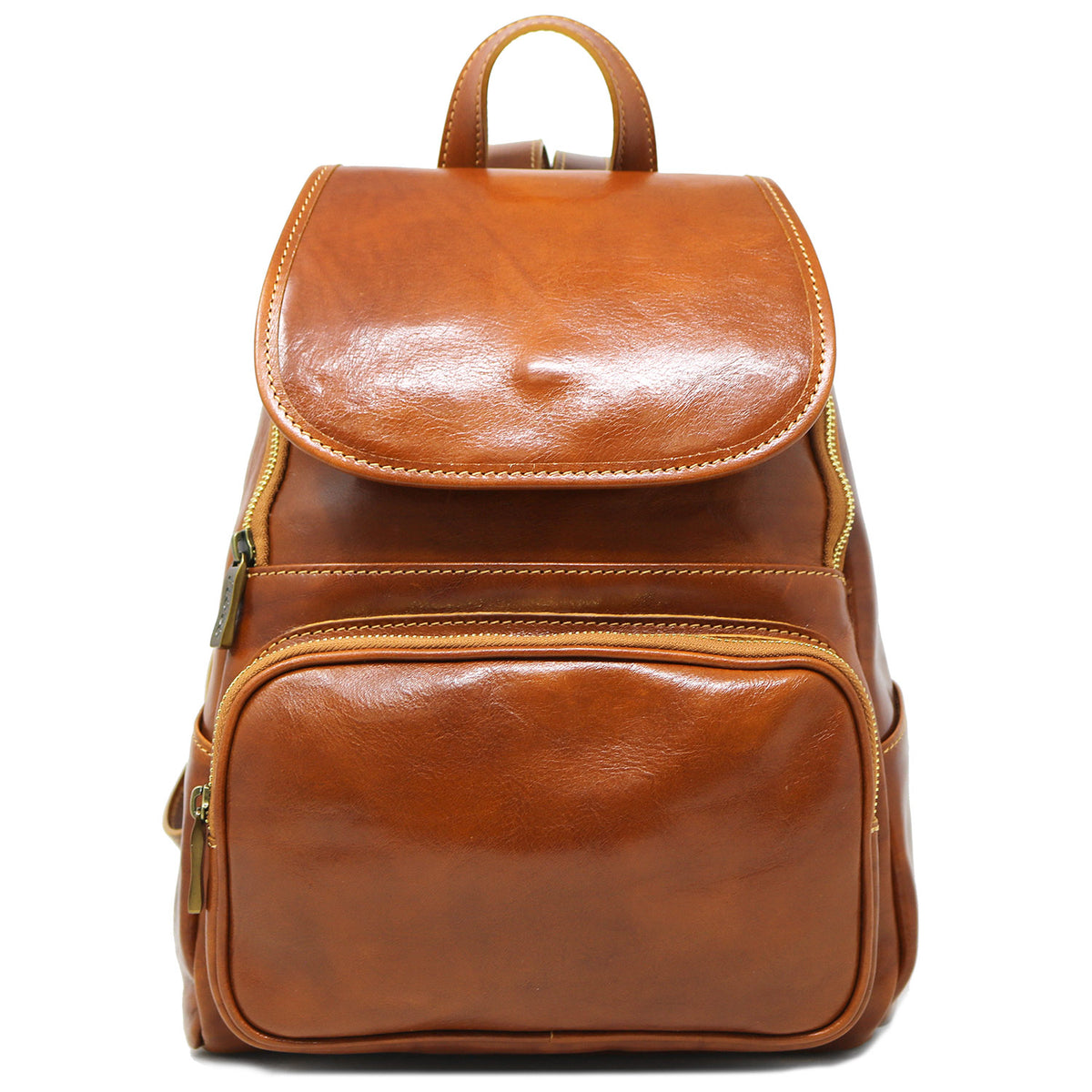Floto Livorno Italian Full Grain Leather Backpack Knapsack